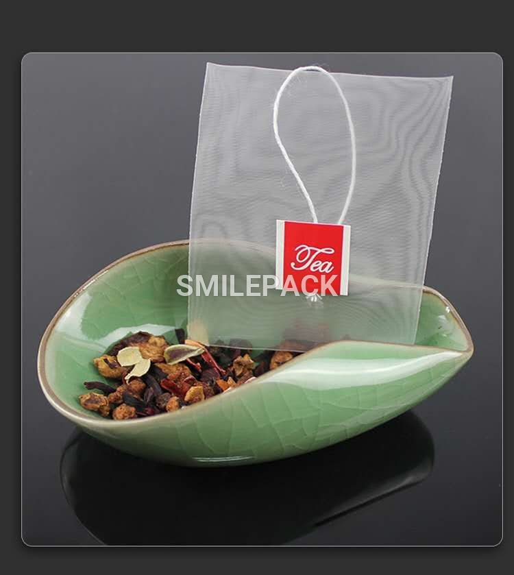 55*70mm-65*80mm Nylon Pyramid Tea Bag imported nylon triangle tea bag ...