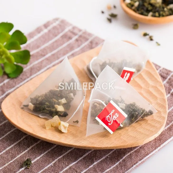 55*70mm-65*80mm Nylon Pyramid Tea Bag imported nylon triangle tea bag ...