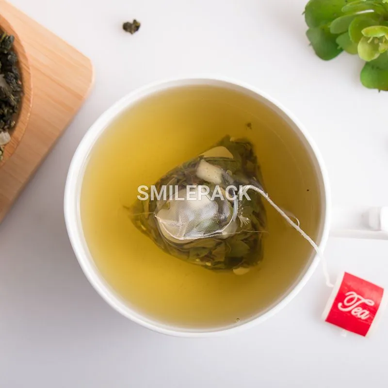 55*70mm-65*80mm Nylon Pyramid Tea Bag imported nylon triangle tea bag ...