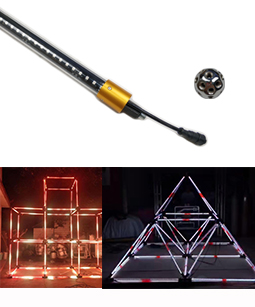 3D Pixel Tube Trade assurance 12V 24V Stage lighting 0.5m 1m 2m 3d dmx ...
