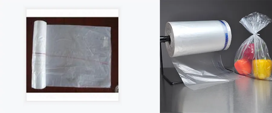 FLat bags on Roll or Produce Bags