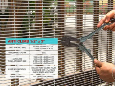 how to install wire mesh fence