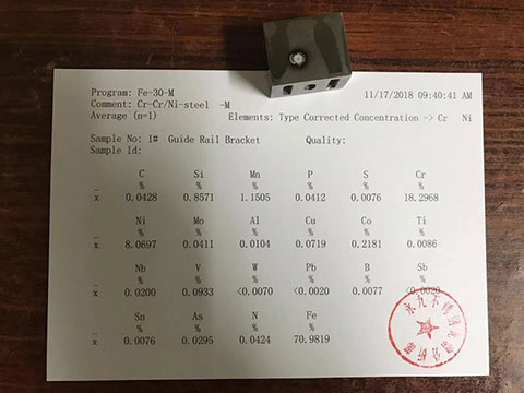 SUS304 Stainless Steel Test Reports