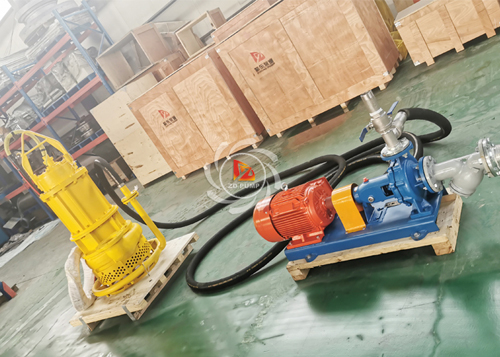 water jet system with clean water - high pressure pump, increasing ...