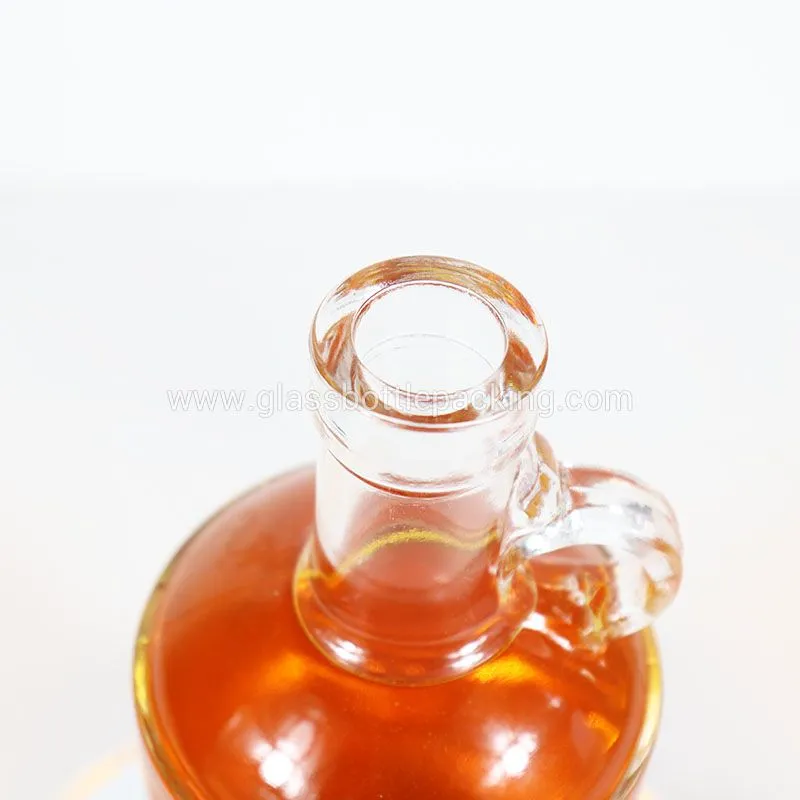 750ml Finger Loop Handle Glass Bottle For Whisky Gin Spirits