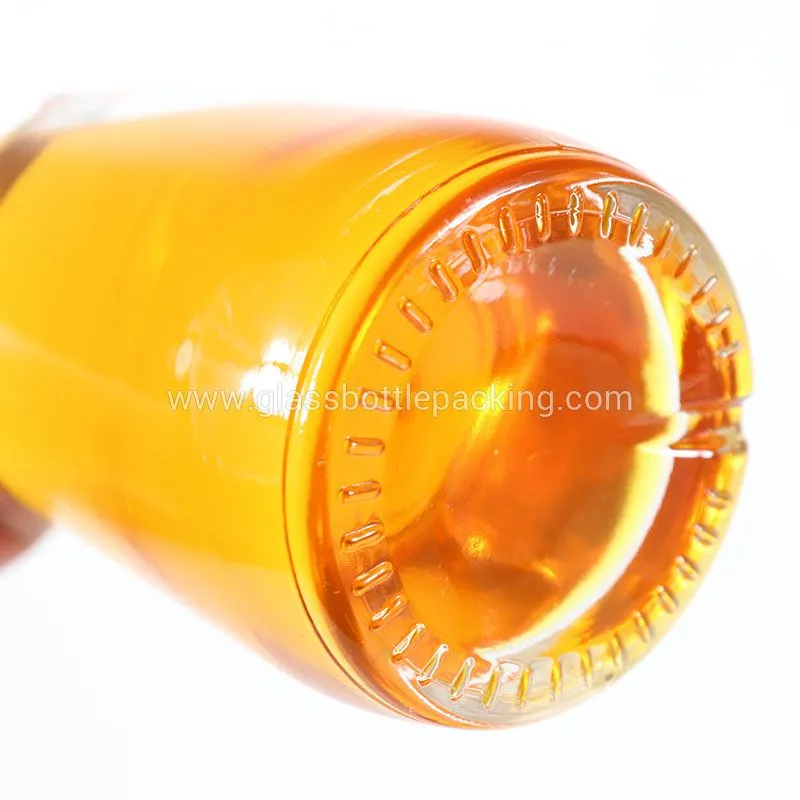 750ml Finger Loop Handle Glass Bottle For Whisky Gin Spirits