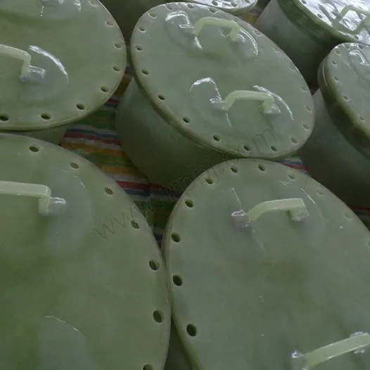 FRP flange with blind plate