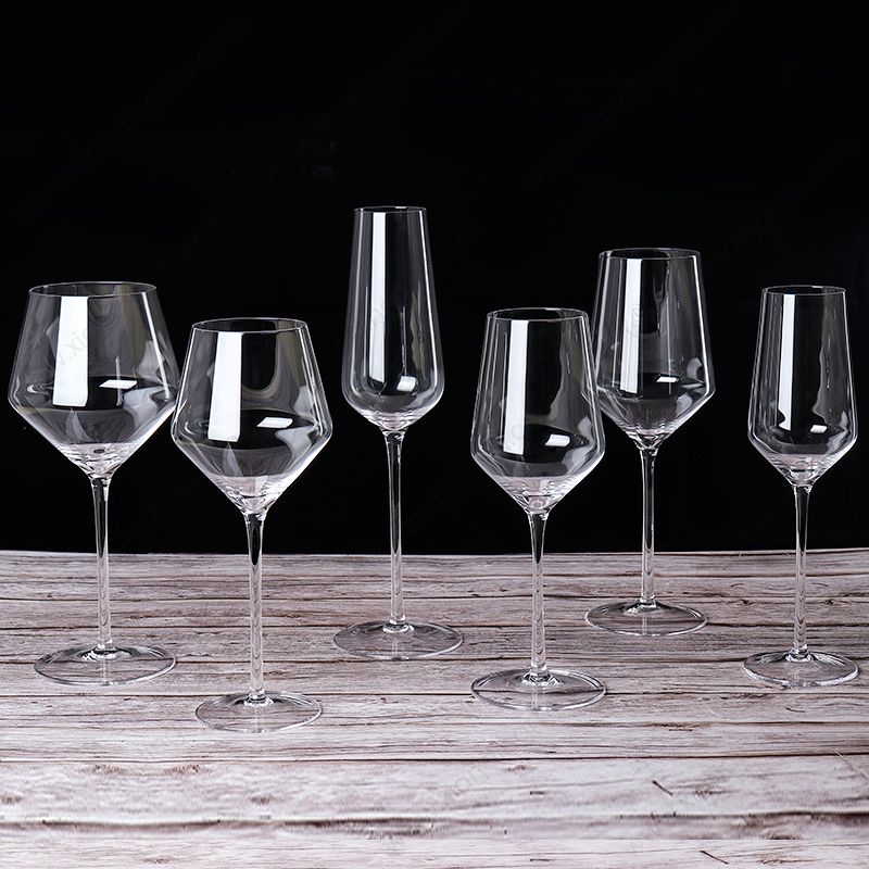 Clear Premium Crystal Goblet Glasses