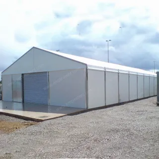 Industrial storage tent for warehouse
