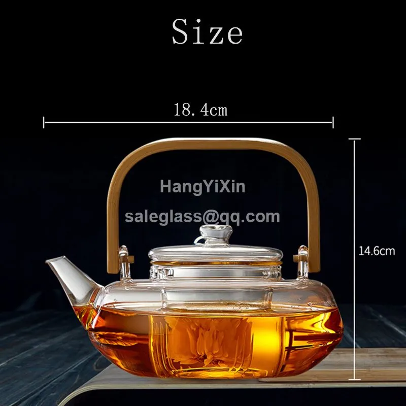 Premium Glass Teapot Heat resistant Borosilicate Glass Teapot with ...