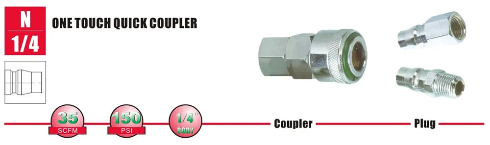 Japanese type Nitto Kohki 20PM-BSP Quick Connect Pneumatic Coupler Plug ...