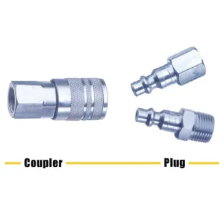 USA Industrial Type Pneumatic Quick Coupling/Plug Kit with 1/4-Inch NPT ...