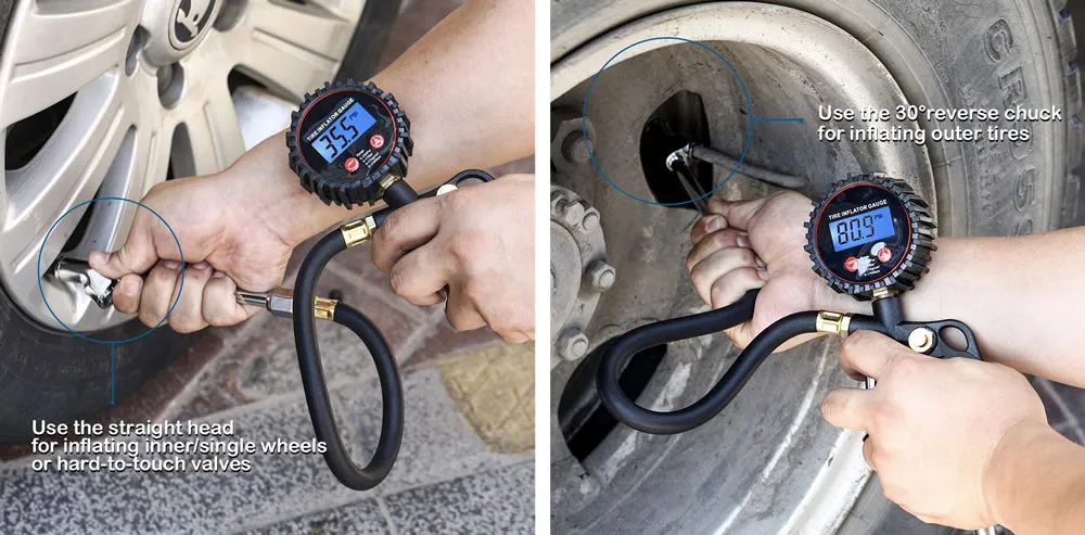 Dual Foot Air Chuck AET-07 1/4" NPT female threads for air chucks for ...