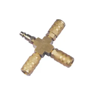 Manifold Block Splitter 3 Way Quick Connect
