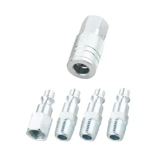 USA Industrial Type Pneumatic Quick Coupling/Plug Kit with 1/4-Inch NPT ...