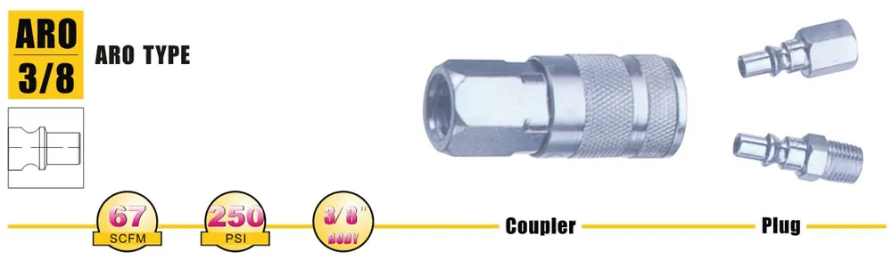 ARO Quick Connect Air Couplings and Plugs LU9-2
