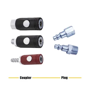 Safety Push Button Air Quick Coupler LU19-2 Milton Type Couplings