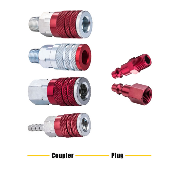 Industrial Interchange Quick-Connect Air Couplings LU17-2 Quick ...