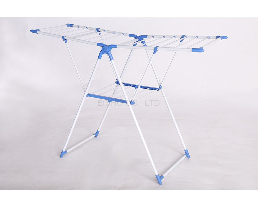 Winged Drying Rack with Two Tiers for Indoor and Outdoor Use