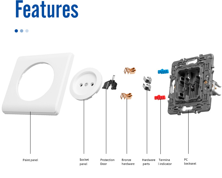 K600 Legrand type light switch French Socket