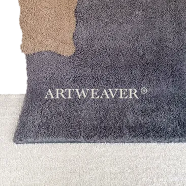 Recycled polyester rug, Faux fur, GRS certification