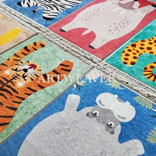 Funny Animals Printed Rug