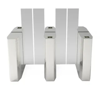 Full Height Baffle Glass Turnstile Producer,Exporter
