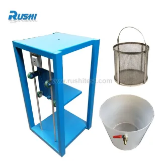 Specific gravity frame and baskets