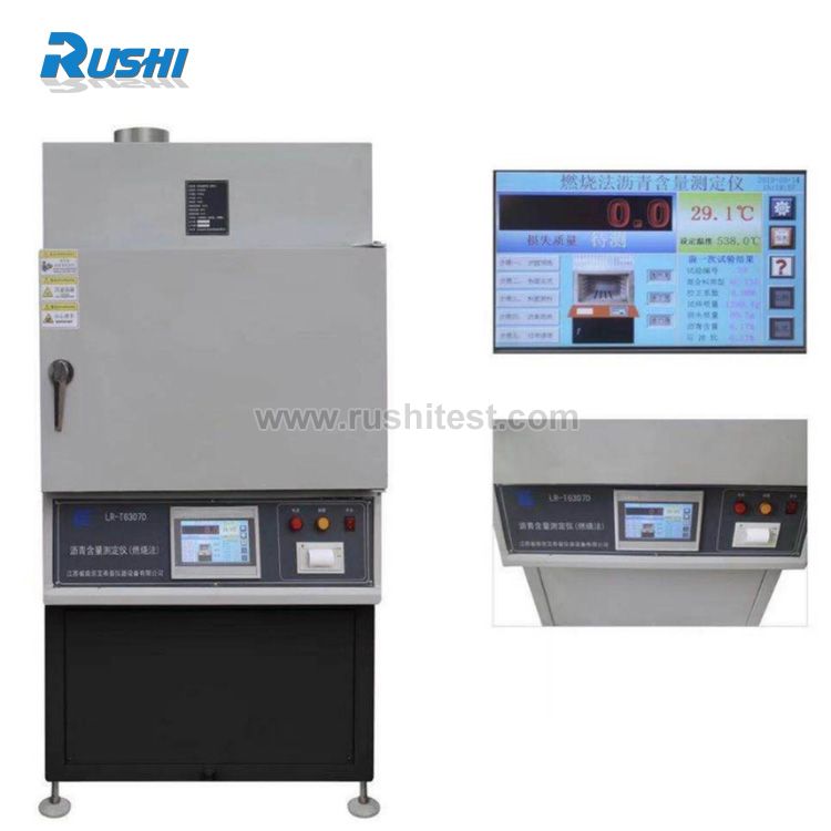 Asphalt binder analyzer by ignition method