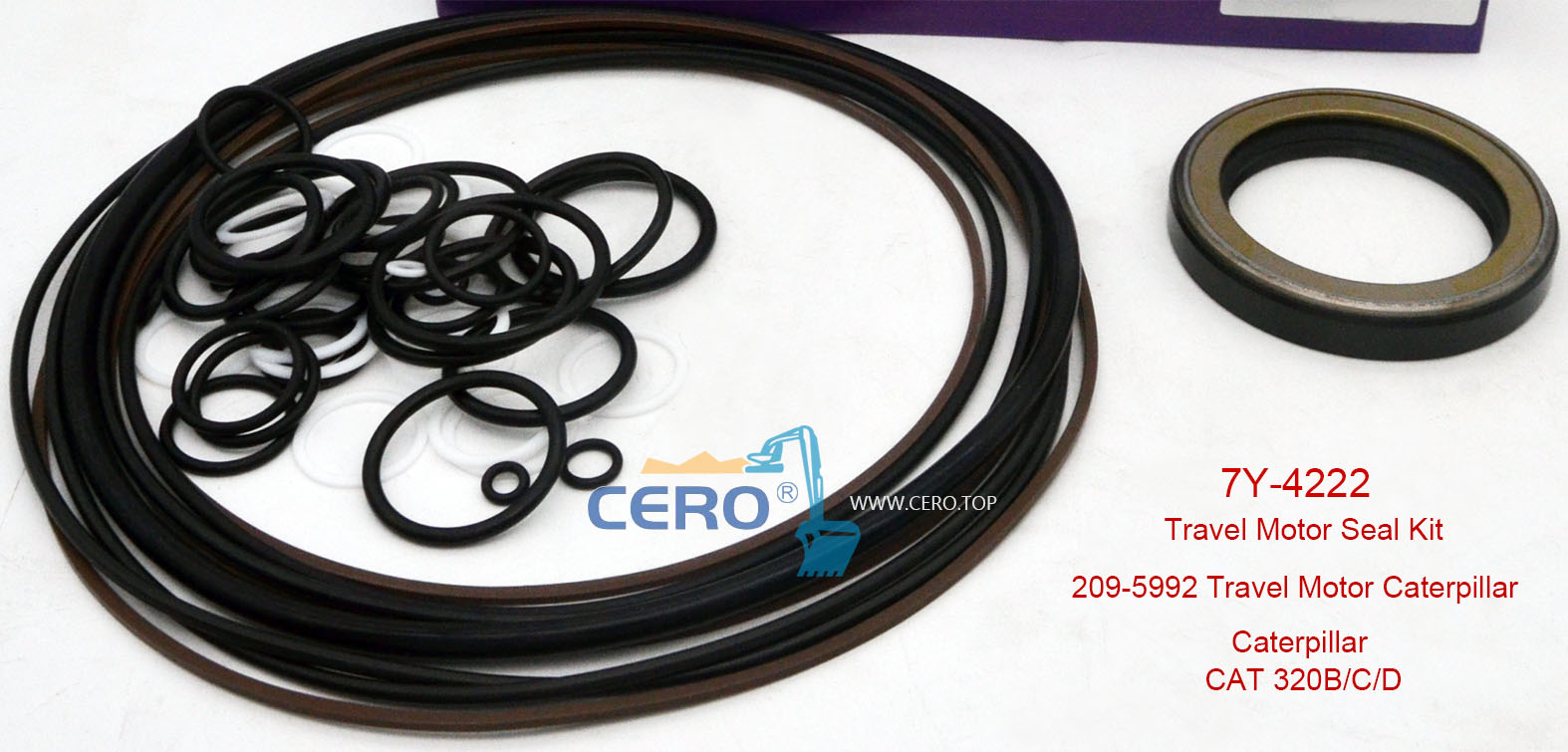 7y-4222 Κιτ κινητήρα Seal Kit CAT 320D 209-5992 Caterpillar Travel ...