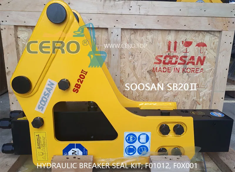 SOOSAN SB20 Breaker Seal Kit F01012 F0X001 SB20Ⅱ SB20TSP SQ20