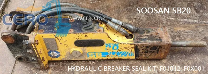 SOOSAN SB20 Breaker Seal Kit F01012 F0X001 SB20Ⅱ SB20TSP SQ20