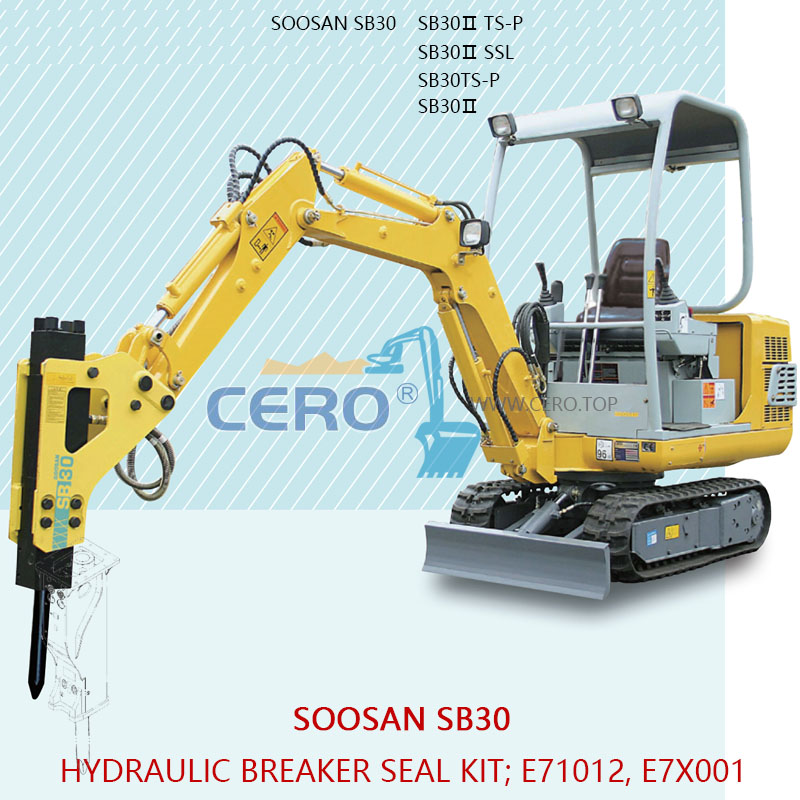 Kit de joints de disjoncteur SOOSAN SB30 E71012 E7X001 SB30Ⅱ SB30TS-P