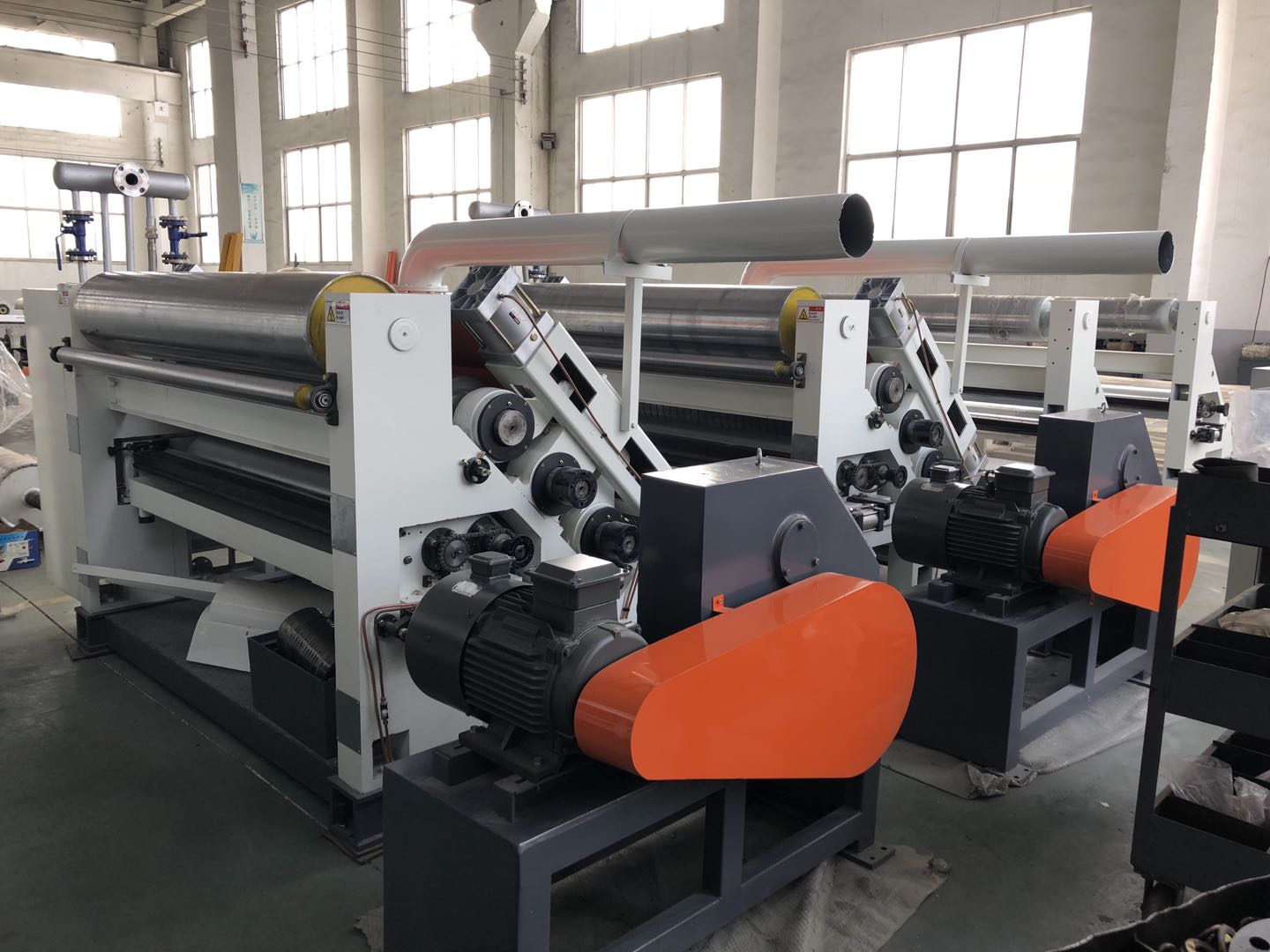 Corrugated cardboard machine, 2 ply cardboard corrugator, Single facer line