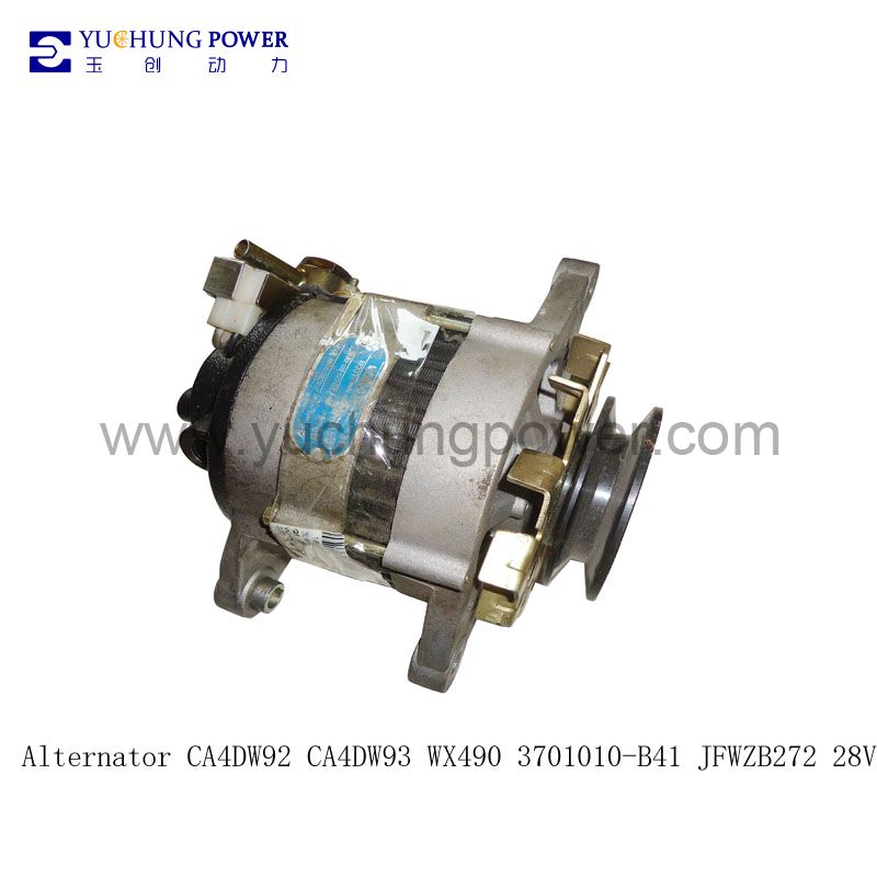 Alternator CA4DW92 CA4DW93 WX490 3701010-B41 JFWZB272 28V