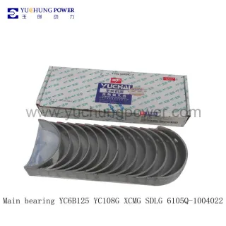 Main bearing YC6B125 YC108G XCMG SDLG 6105Q-1004022