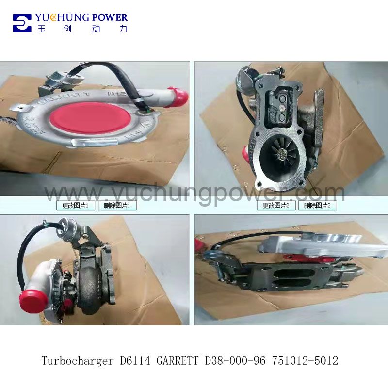 Turbocharger D6114 GARRETT D38-000-96 751012-5012