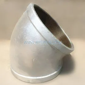 Elbow- Plain Cold Galvanized Malleable Iron Pipe Fittings with BS Thread