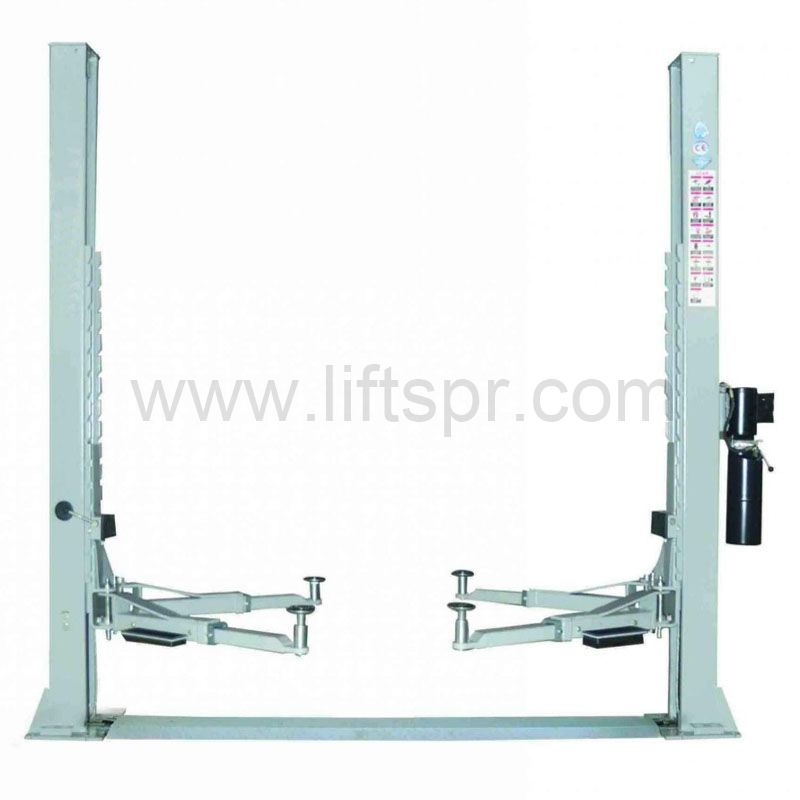 9000lbs 4Ton new type floor plate two post car lift with out lock ...