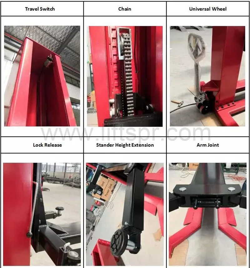 Movable Single Post Car Lift jack 2500kg