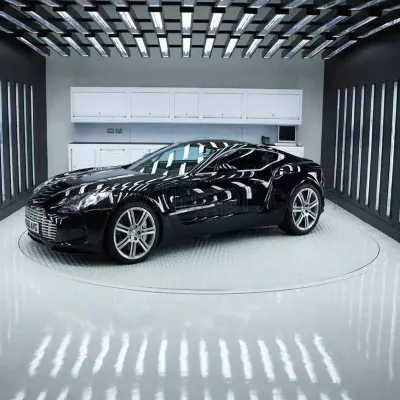 Rotating car stage use for car display platform