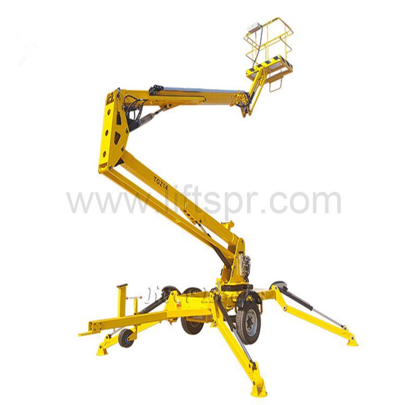 10-20m Towable Articulated Boom Lift for Aerial Work