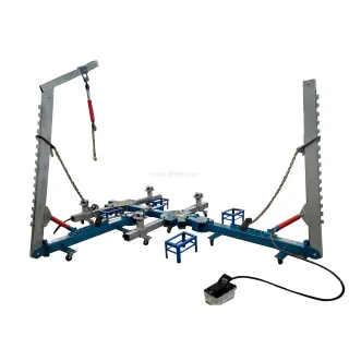 Portable Auto Body Collision repair machine with 2 lift towers and two ...