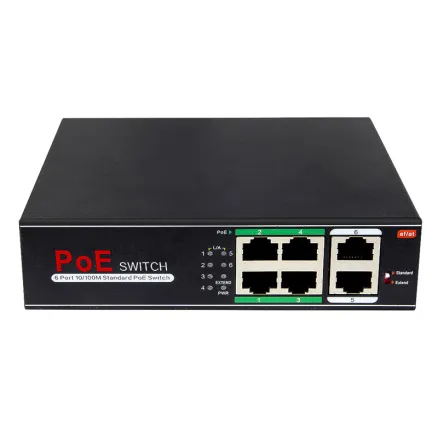 4+2 Port POE Switch, more than 10years manufacture factory, CE FCC UL ...
