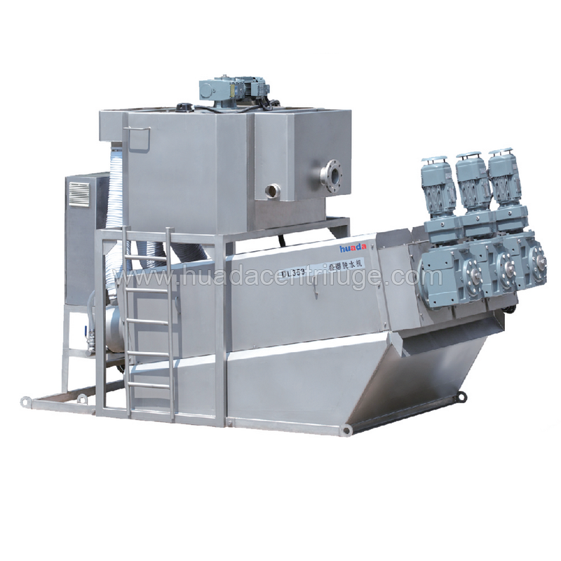 Sludge Dewatering System, Screw Press, wastewater treatment