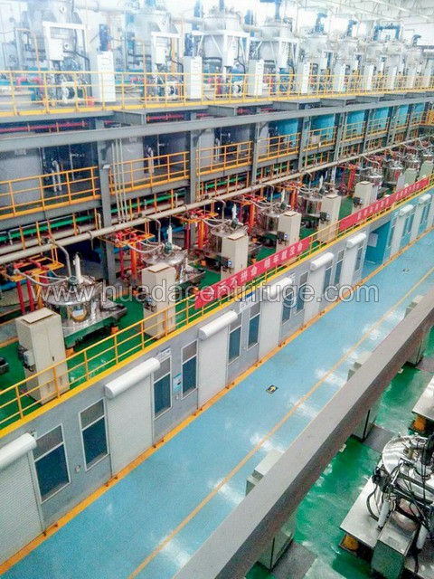 50 Centrifuges in operation in one of the biggest Chemical factory in China