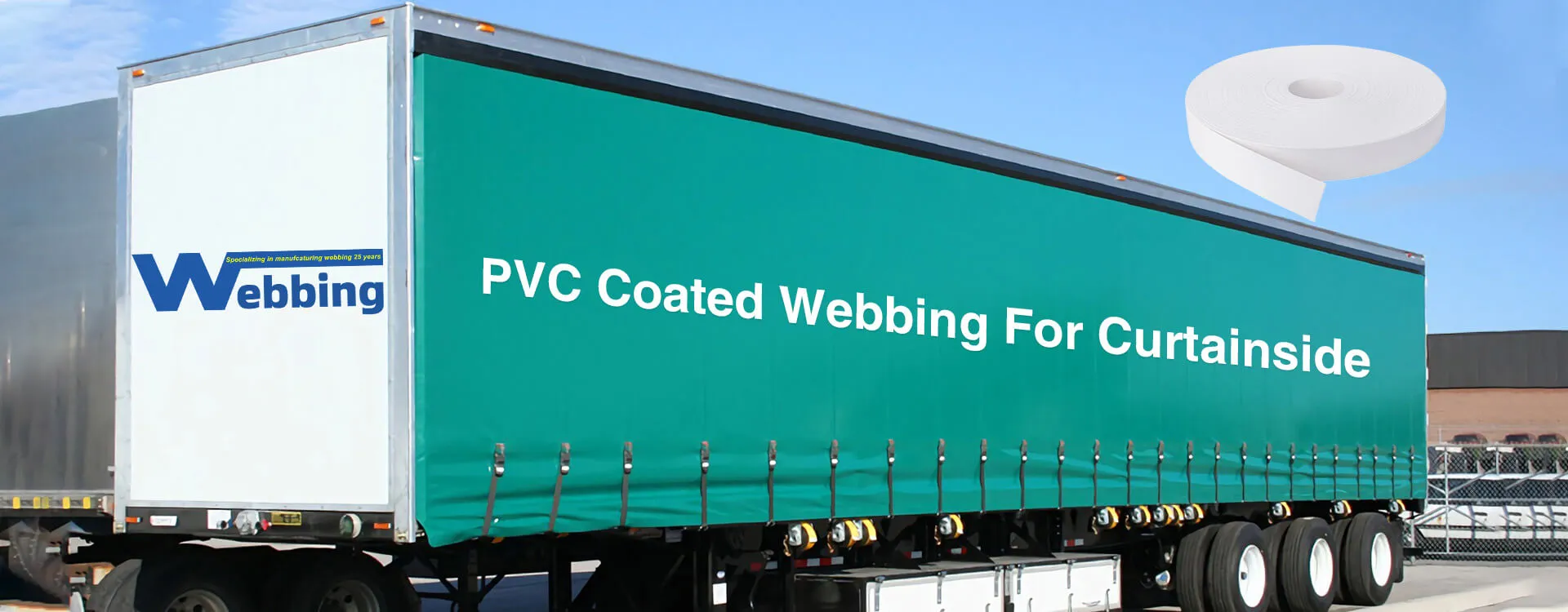 Weldable PVC Coated Polyester Webbing, PVC Coated Weldable Webbing