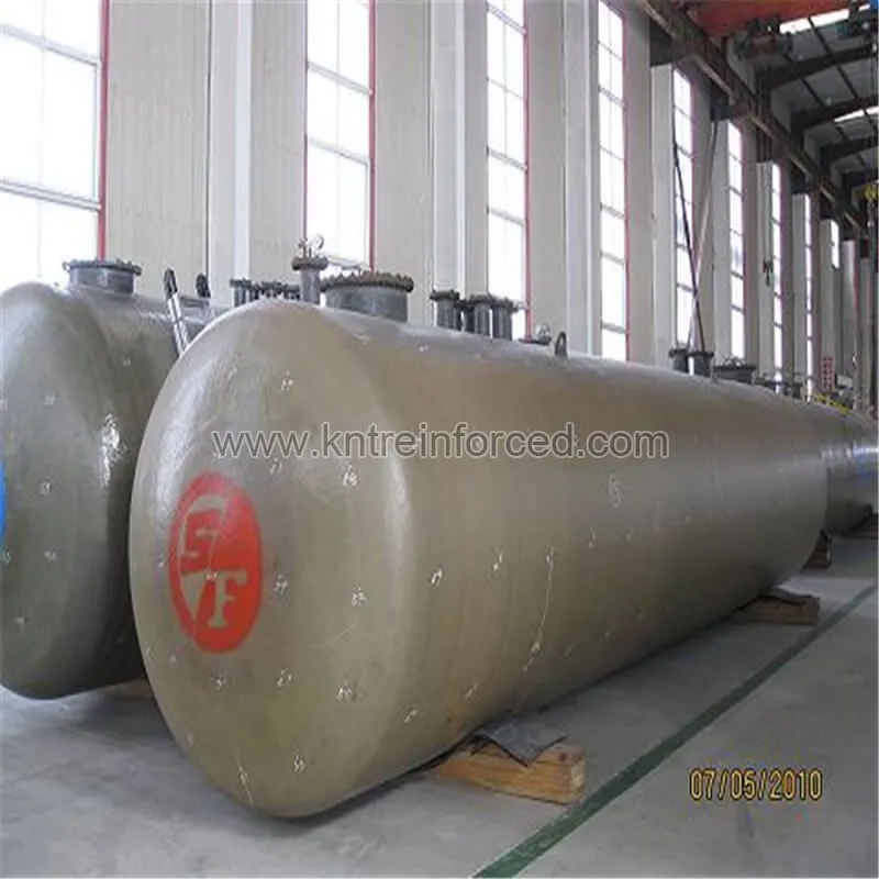 Installation for grp storage tanks