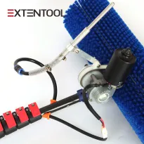 Electric Solar Photovoltaic Panel Cleaning Tool With Extension Pole