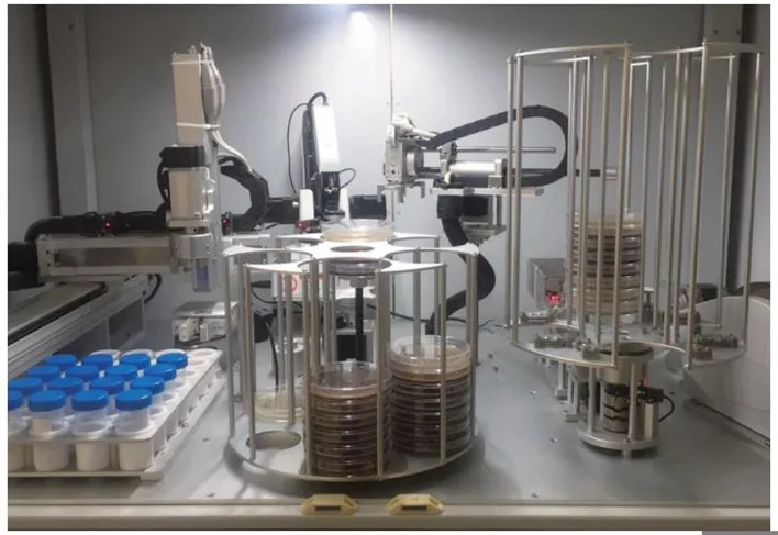 A landmark solution-Microbial sample processing intelligent robot system